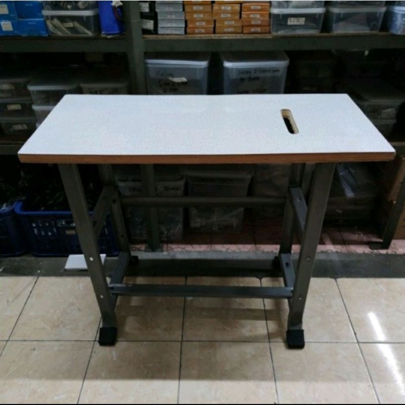 MESIN Overlock table / Portable Sewing Machine Table Full Set with Legs ...