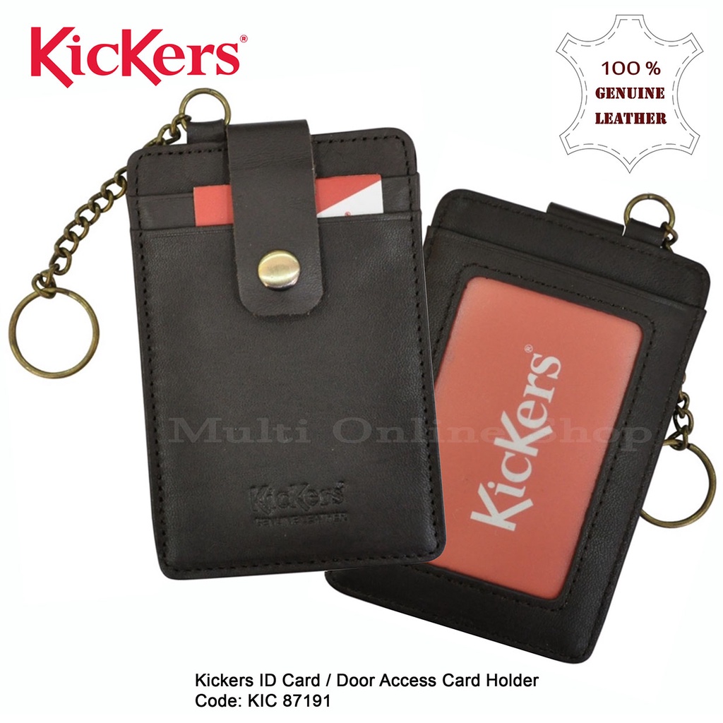 kickers Leather Card Holder with Key Ring KIC 87191 | Shopee Malaysia