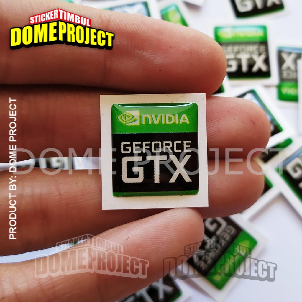 Nvidia GTX RESIN embossed STICKER BOX PC GAMING ACCESSORIES AND GAMING ...