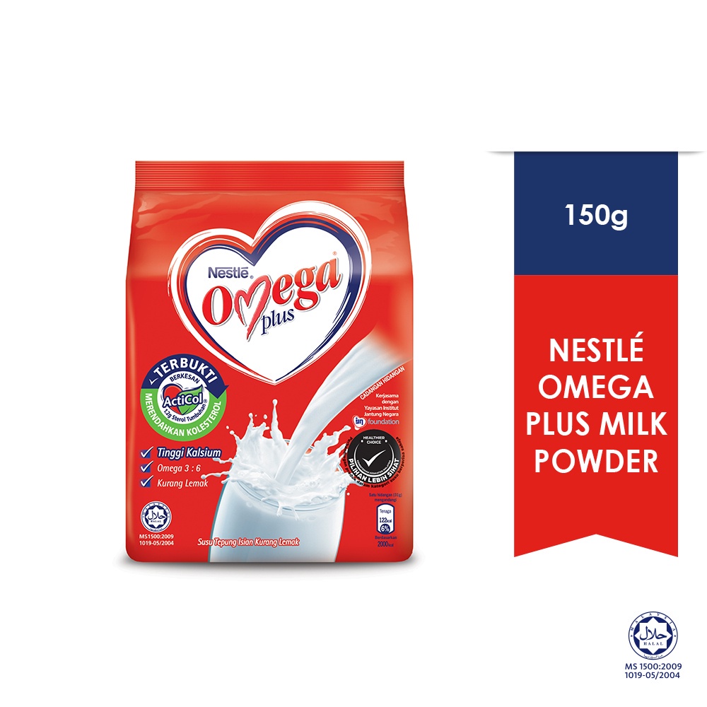 Nestle Omega Plus Plain Milk Powder (150g) | Shopee Malaysia