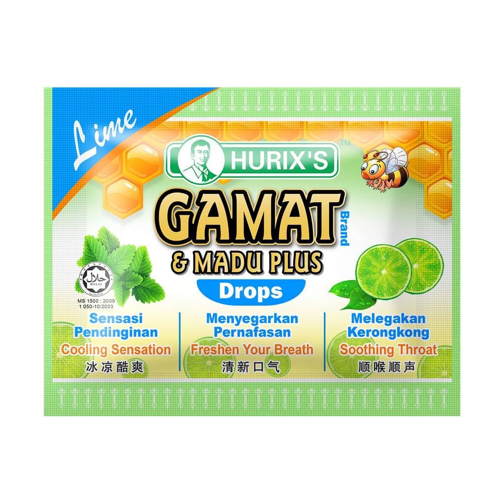 Hurix's Gamat Brand & Madu Plus Drops Hurix's Honey Lemon/ Honey ...
