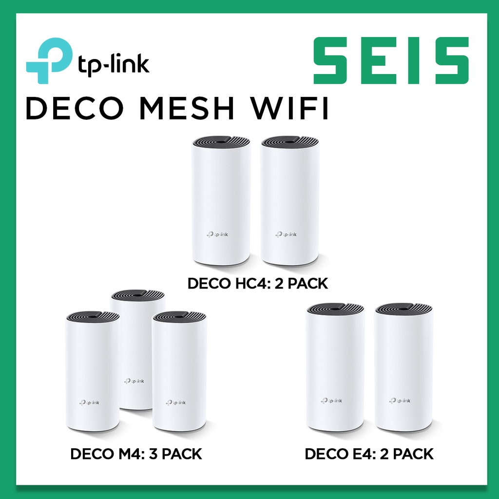TP-Link Deco E4 / HC4 2 Pack / M4 3 PACK AC1200 Mesh WiFi Router Home ...
