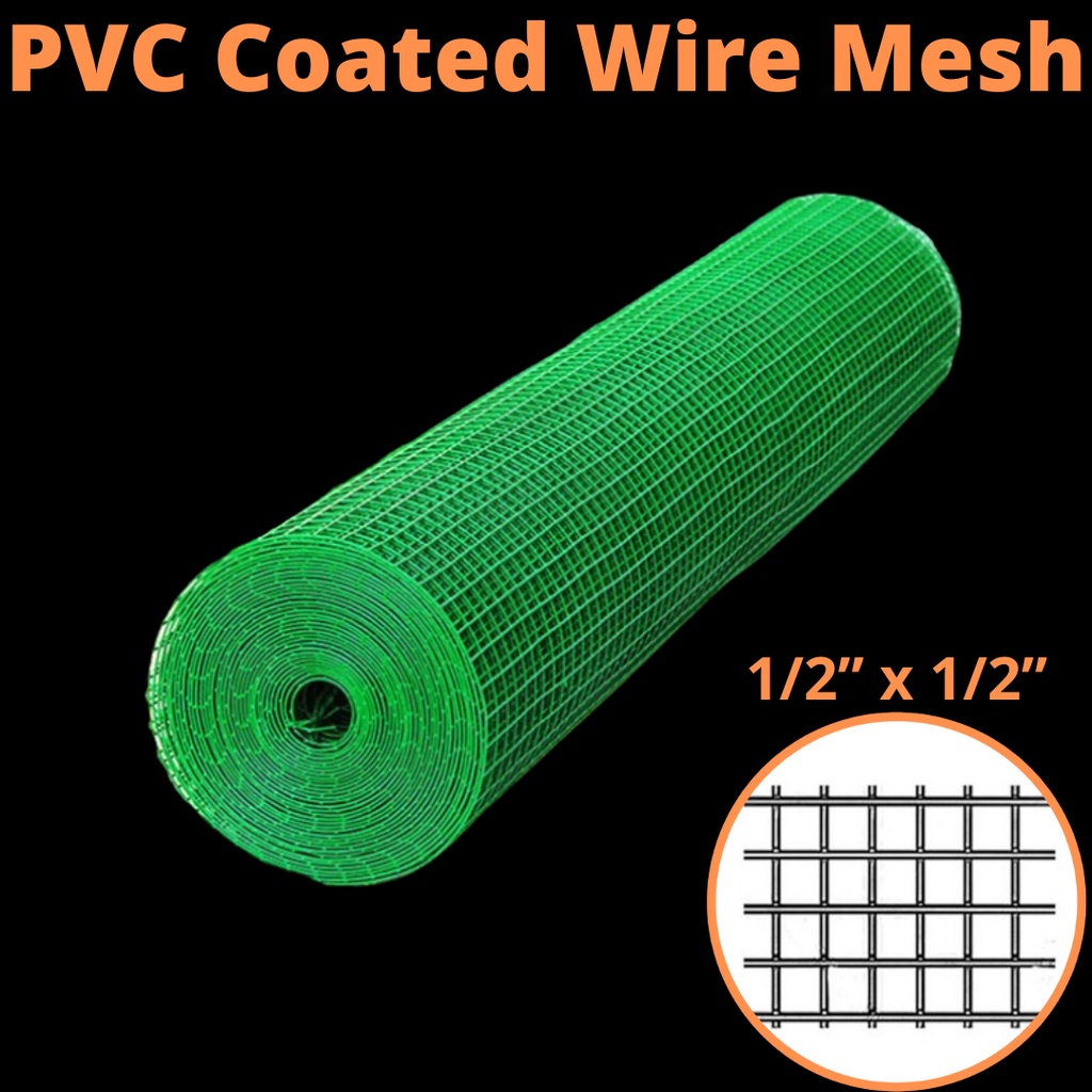 [SELL BY FEET] PVC Coated Galvanized BRC Welded Iron Wire Mesh Net ...