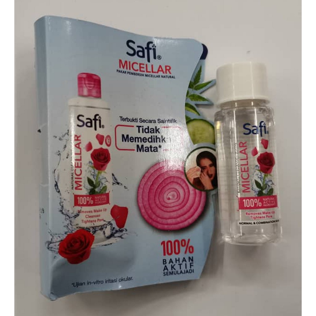 Safi Micellar Cleansing Water - Rose Trial Pack (15ml) | Shopee Malaysia