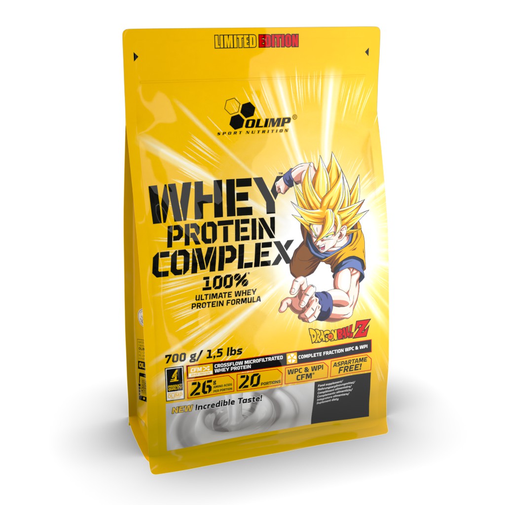 Dragon Ball Z Goku Super Saiya Whey Protein Complex 100% 1.5lbs ...