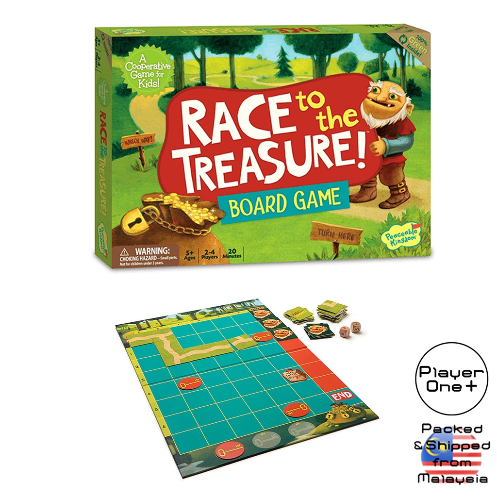Race To The Treasure Cooperative Board Game Teamwork Fun Party Game For ...
