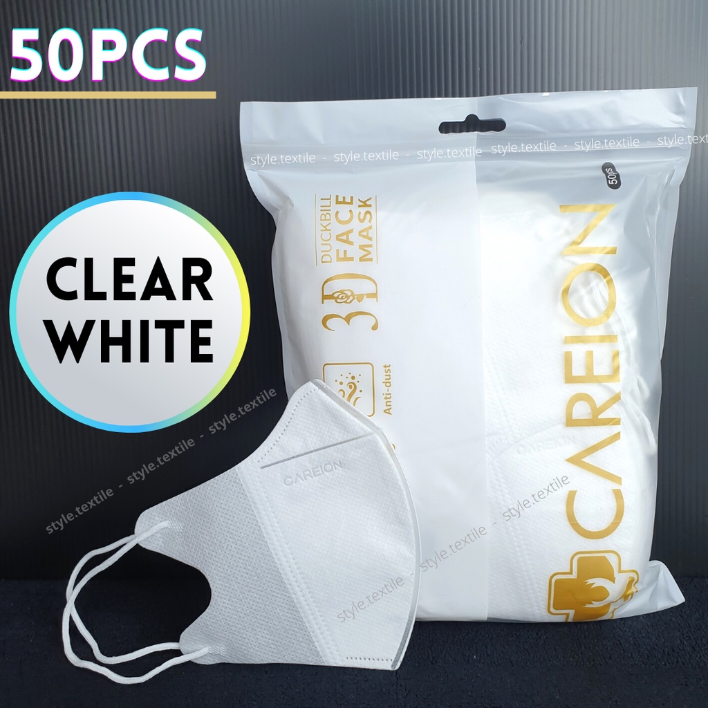 【CAREION】50pcs Duckbill Mask Premium Quality Mask 3D Mask Bundle Pack 🔥 | Shopee Malaysia