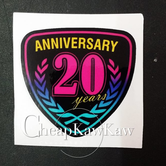 Sticker 20th Anniversary | Shopee Malaysia