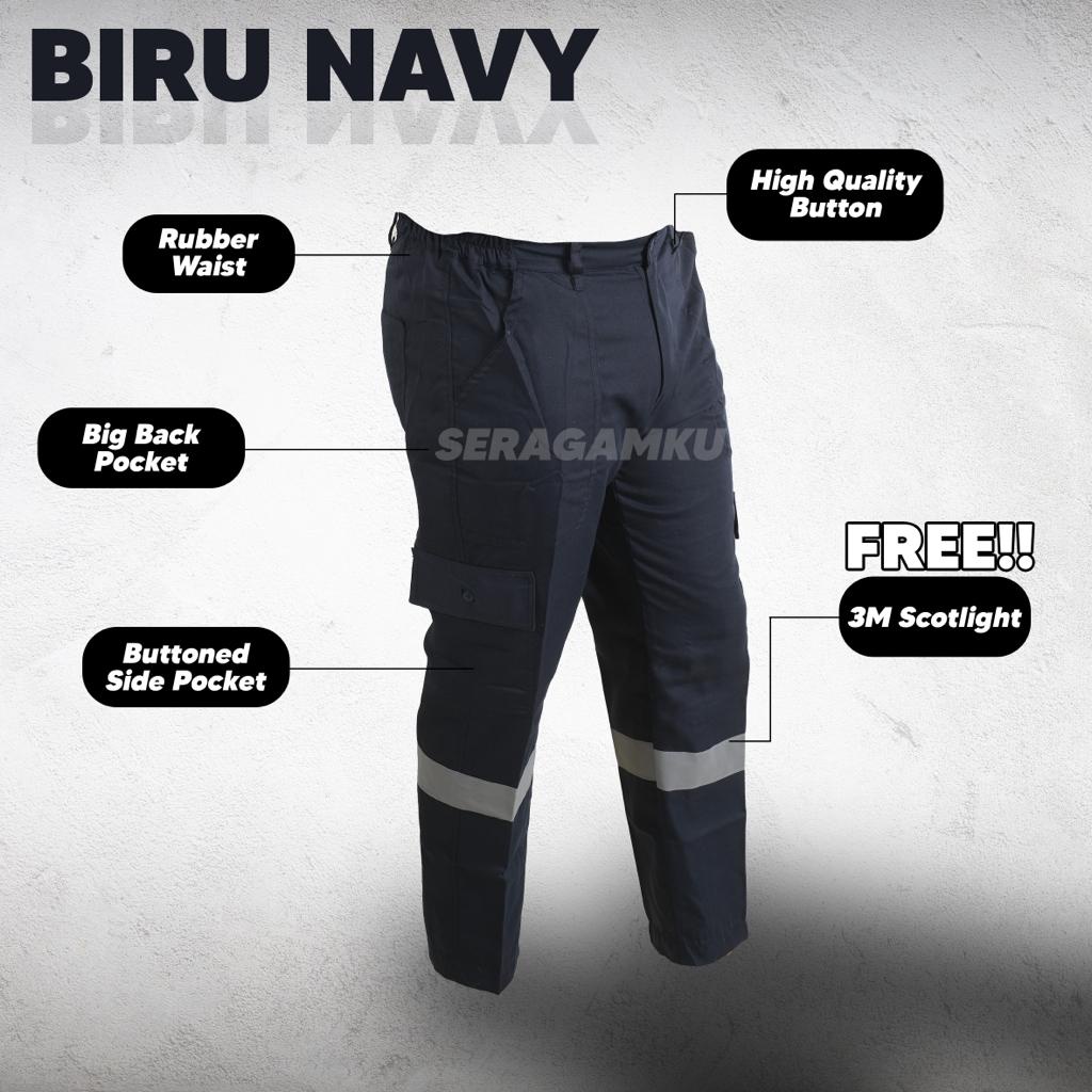 Wearpack Safety Pants Project Pants Navy Cargo Pants | Shopee Malaysia