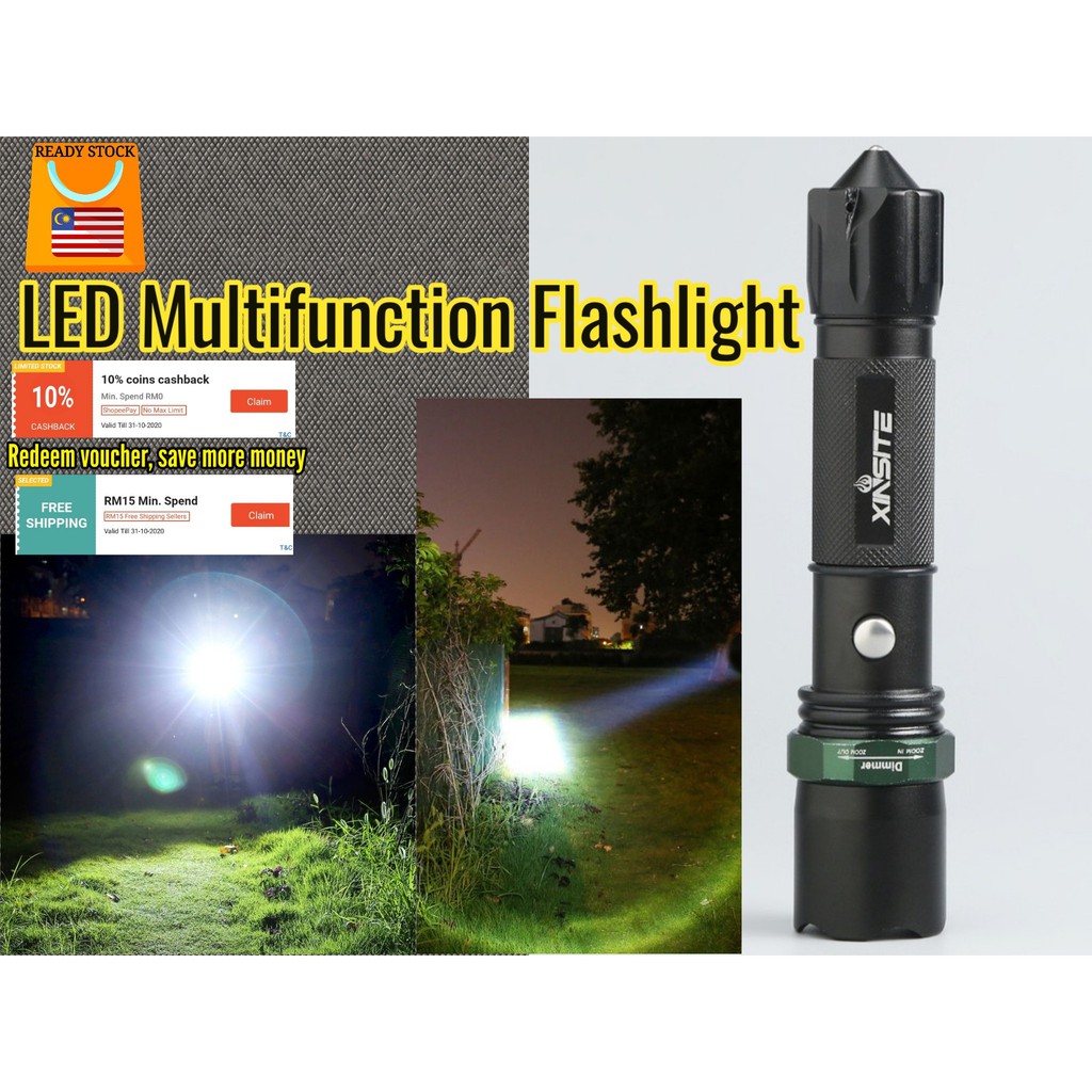 (XINSITE T6) Complete Set Super Bright LED Flashlight / Torchlight ...