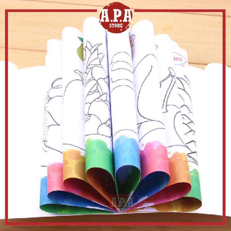 APA Colouring Book Buku Mewarna Kids Coloring 16 Pages Animal Sea ...