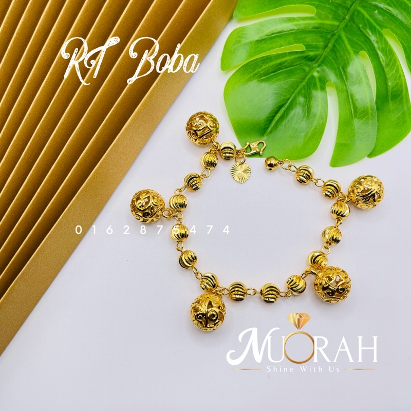 💘COP 916💘 RT BOBA GANTUNG SEAKAN EMAS SBNR | Shopee Malaysia