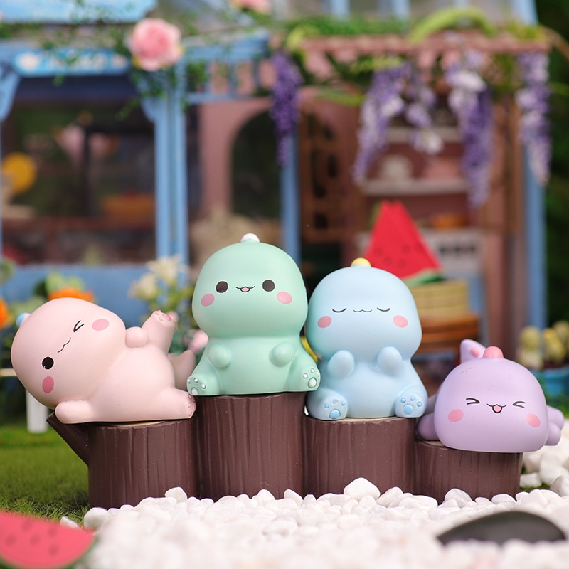 Cute Mini Dinosaur BuBu Resin Toy Deco Display Desktop Table Car Doll ...