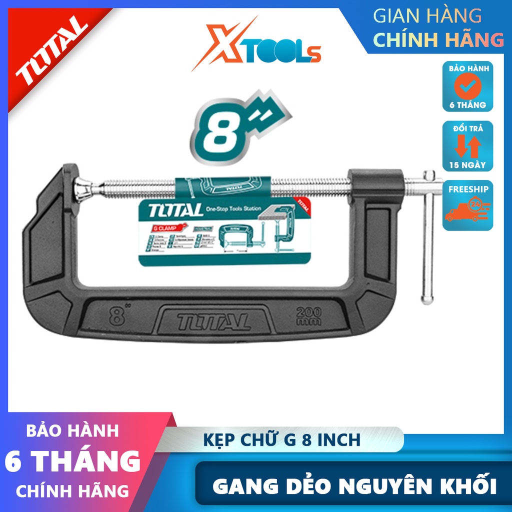 Total 8 premium multi-purpose C-shaped clamp" G-shaped clamp made of ...