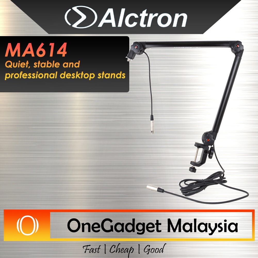Alctron MA614 Luxury Professional Microphone Desk Broadcast Outrigger ...