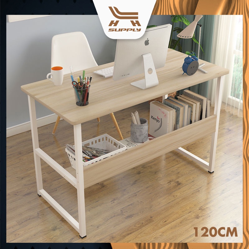 (Clearence) LH 80CM 120CM Computer Table Student Study Desk Writing ...