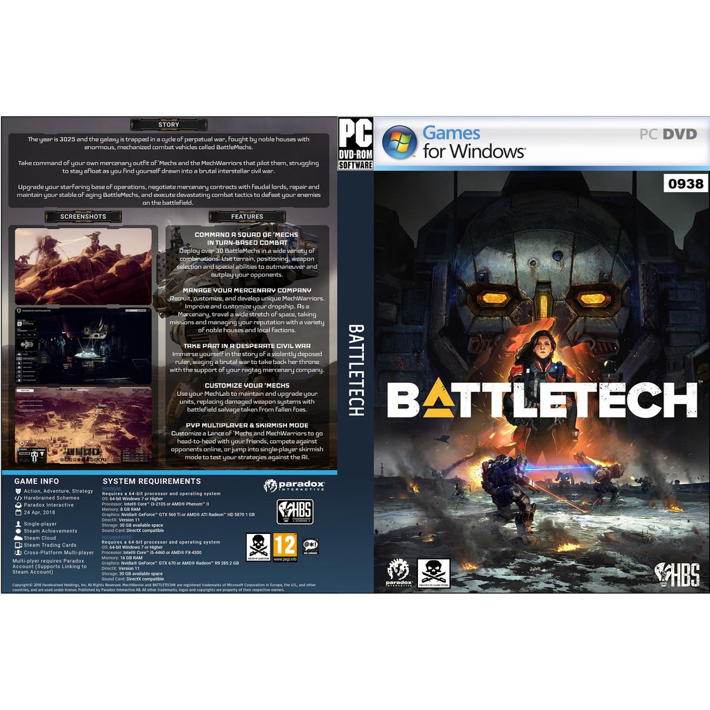 (PC DVD) Battletech: Deluxe Edition | Shopee Malaysia