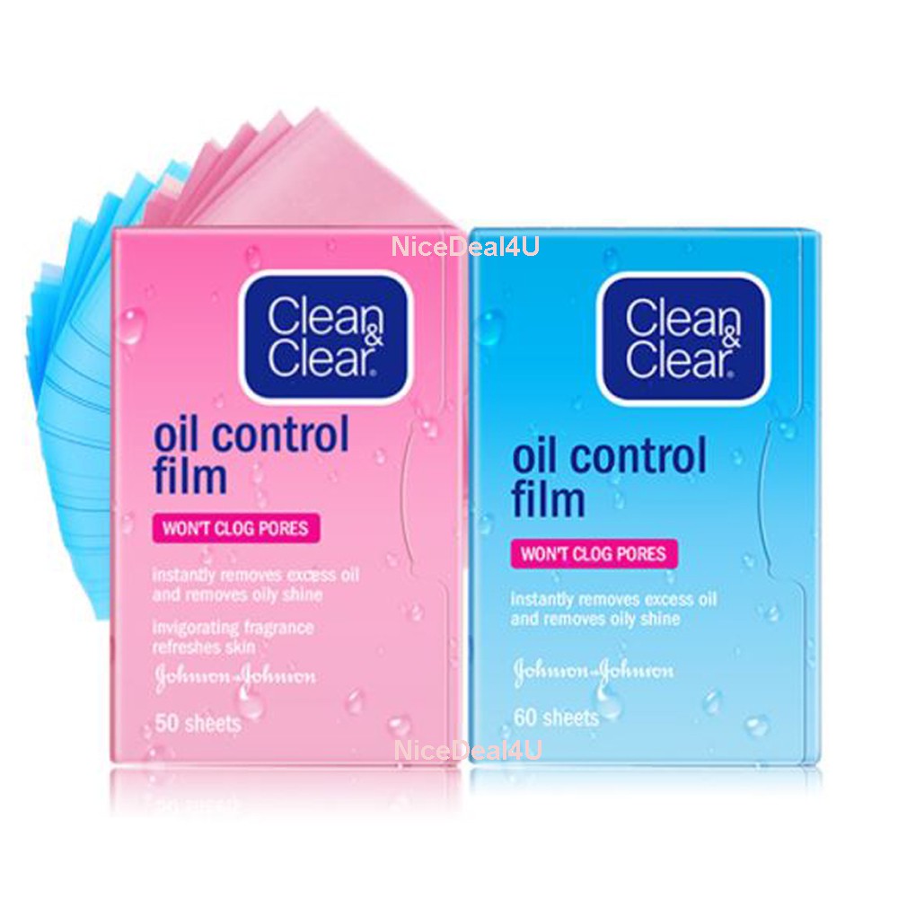 Clean & Clear Facial Oil Control Film Blotting Paper Face Oil-absorbing ...