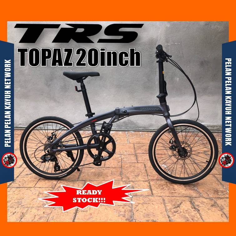 Folding Bike TRS Topaz 20 inch 8 Speed Aluminum Frame Basikal Lipat ...