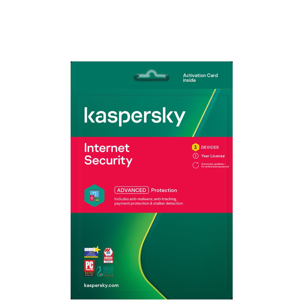 Kaspersky Internet Security 2021 (3 User | 1 Year License | PC ...