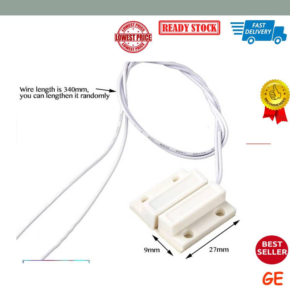 MAGNETIC CONTACT SENSOR FOR ALARM SYSTEM (1 PIECES) | Shopee Malaysia