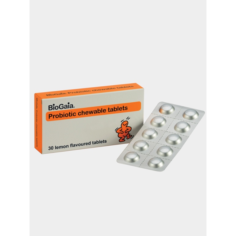 BioGaia Probiotic Lemon Flavoured Chewable Tablets 30s | Shopee Malaysia