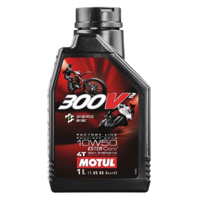 MOTUL 300V2 FACTORY LINE ROAD/ OFF ROAD 10W50 ESTER CORE | Shopee Malaysia