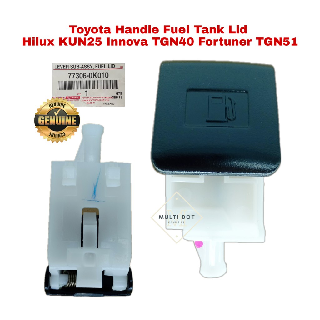 Toyota Handle Fuel Lid Cable 77306-0K010 Hilux KUN25 Innova KUN50 TGN40 ...