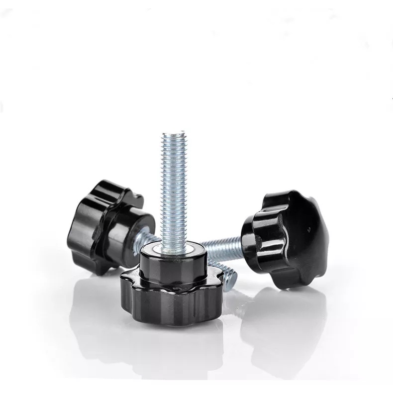 M6 M8 M10 M12 Hand Knob Screw Handle Thread Seven Star Shaped Head Clamping Nuts Knob | Shopee ...