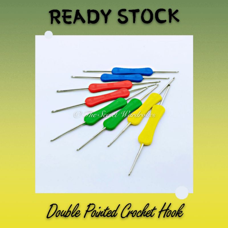 [READY STOCK] Double Hook A: Double Pointed Crochet Hook / Double Sided ...