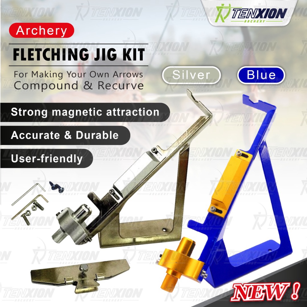 TenXion Archery High Quality Stainless Steel Arrow Fletching Jig Clamp ...