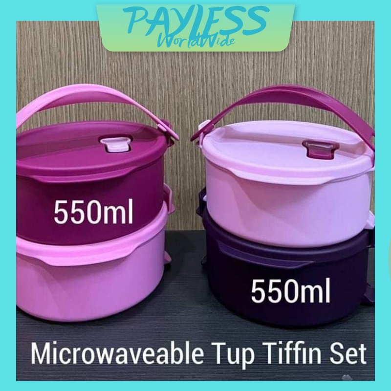 Tupperware Microwaveable Tup Triffin Set 550ml(4) Delight Bekas 2 ...