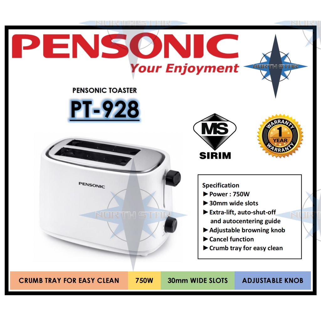 Pensonic Toaster ( PT-928 ) | Shopee Malaysia