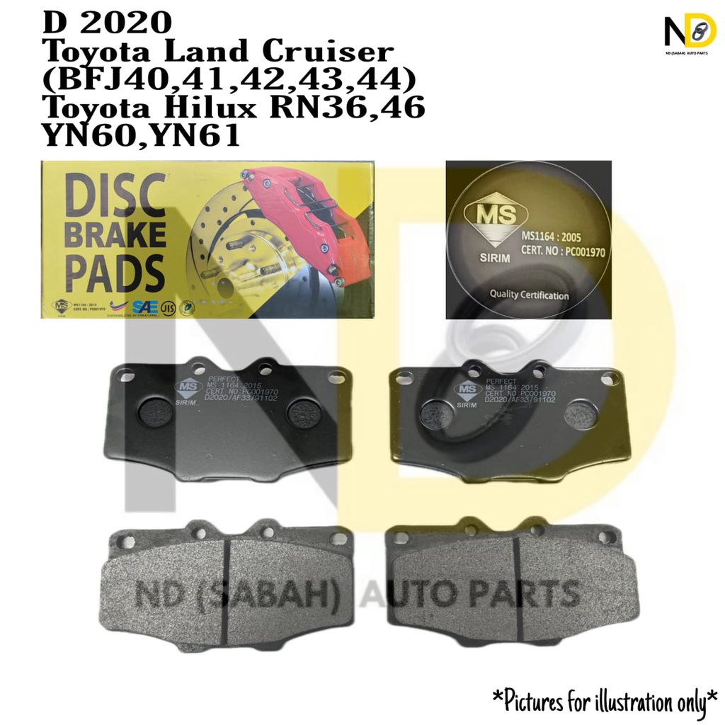 TOYOTA LAND CRUISER BJ40 / FJ40 / HILUX RN36/46 / YN60/61 D2020 FRONT ...