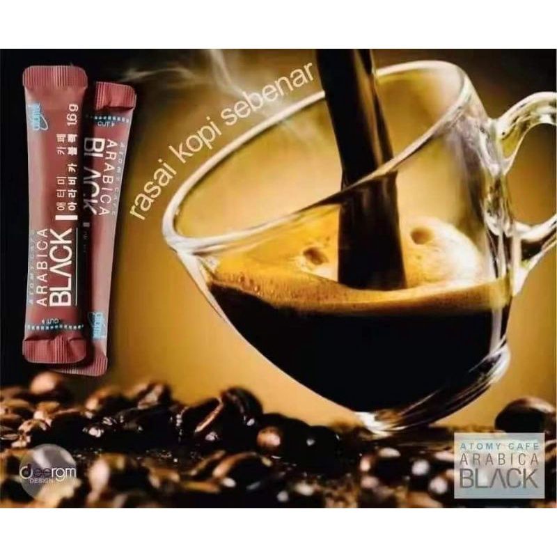 Atomy Korea Café Arabica Black (1.6g x 1 stick) Brazil’s FD Coffee/Anti ...