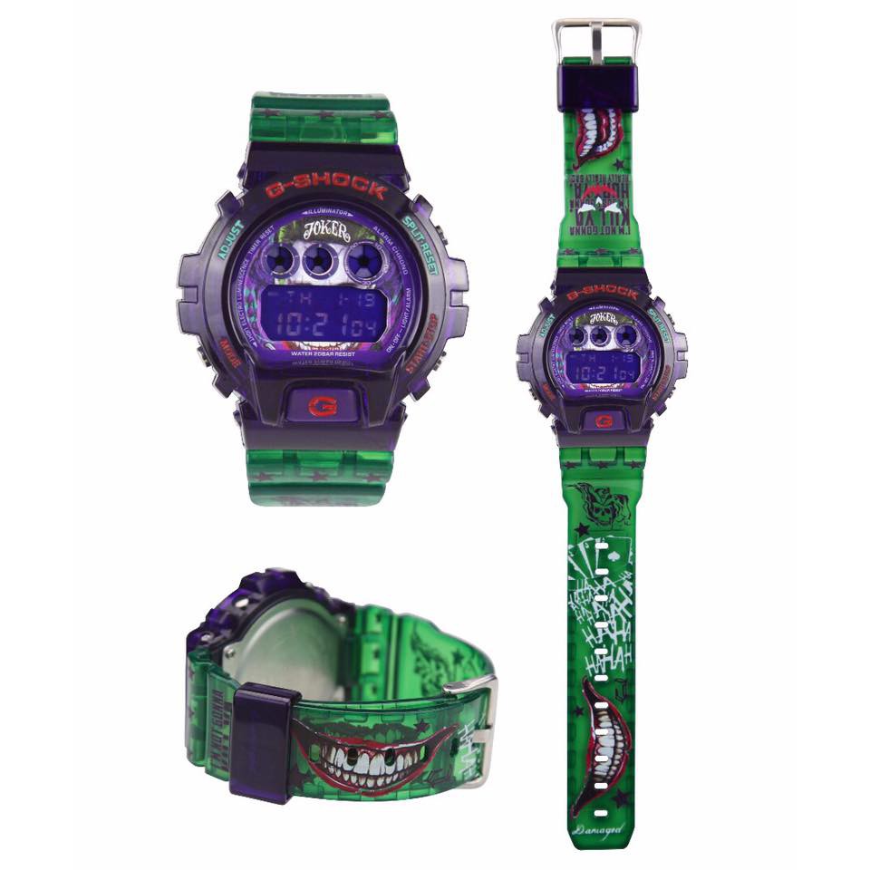 Casio Gshock DW 6900 Hello Kity Bape Adidas Rasta Spoon Joker Inamation ...