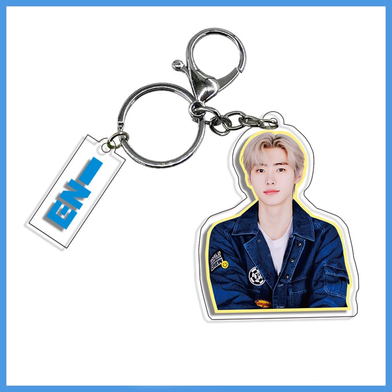 ENHYPEN Album Keychain SUNOO JUNGWON SUNGHOON JAKE JAY Acrylic Pendant ...
