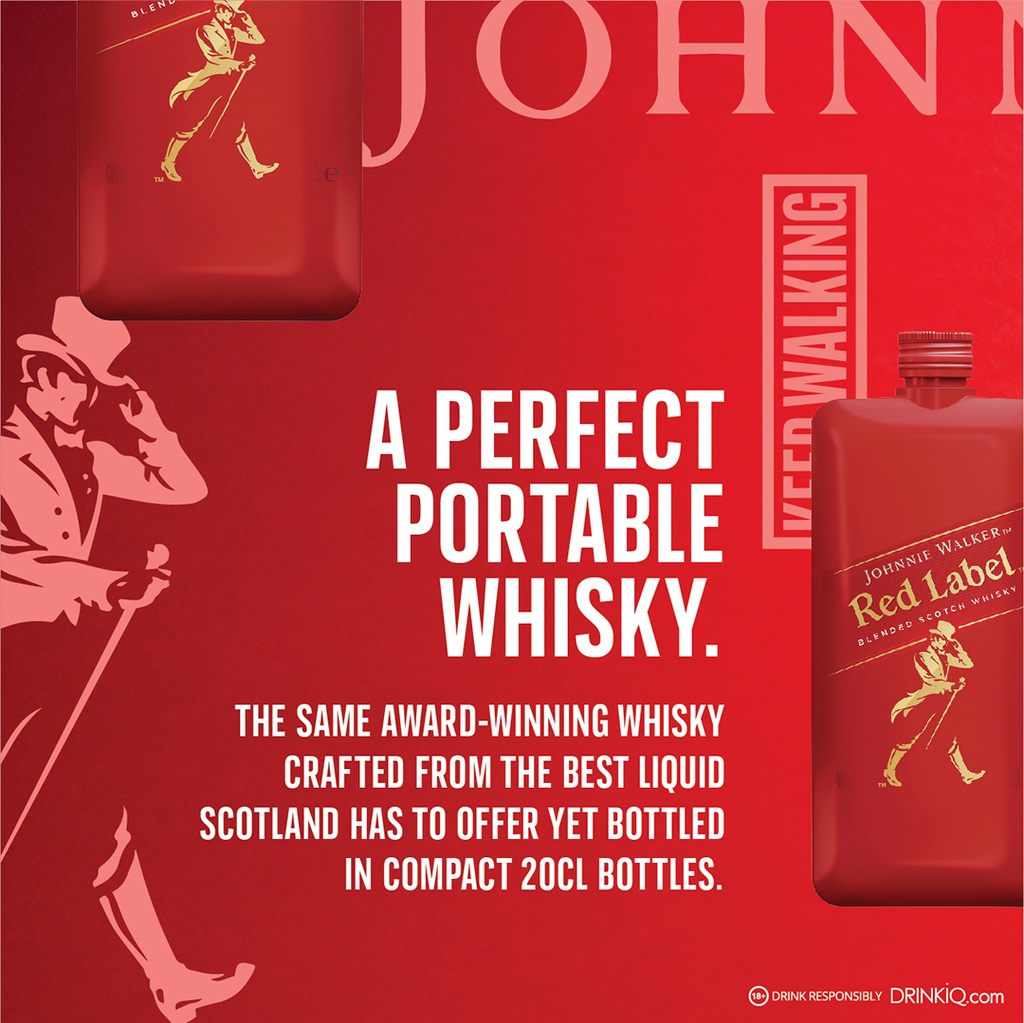 2x Johnnie Walker Red Label Pocket Scotch 20cl | Shopee Malaysia