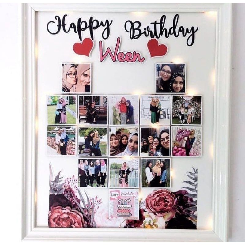 3D Heart Shape Frame With Deco | Shopee Malaysia