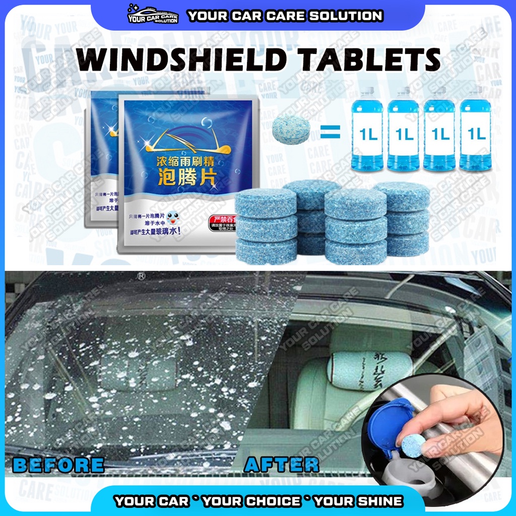 Car Windshield Cleaner Tablet Wiper Glass Cleaner Concentrated ...