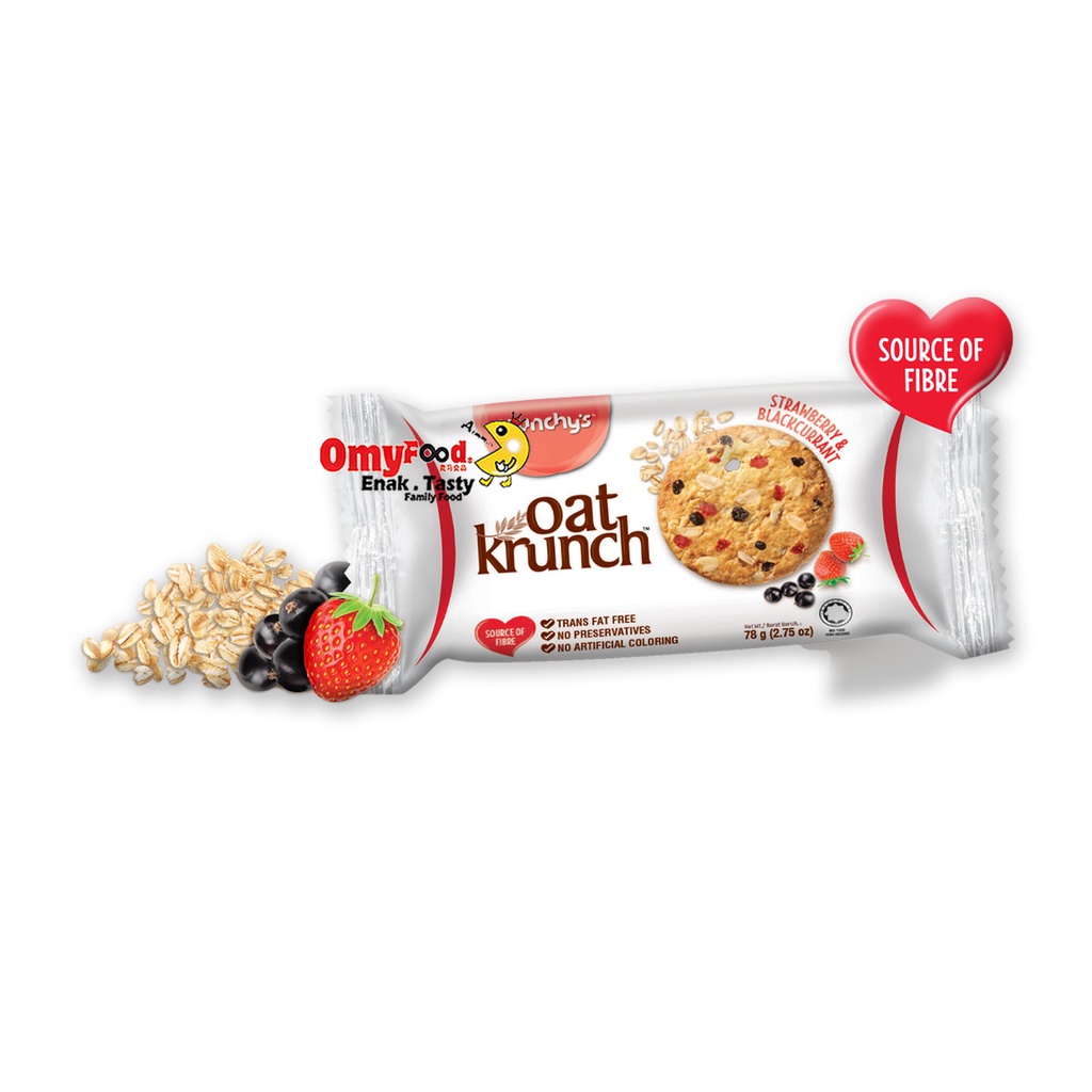 78g Munchy's Oat Krunch [Dark Chocolate/ Strawberry & Blackcurrant ...