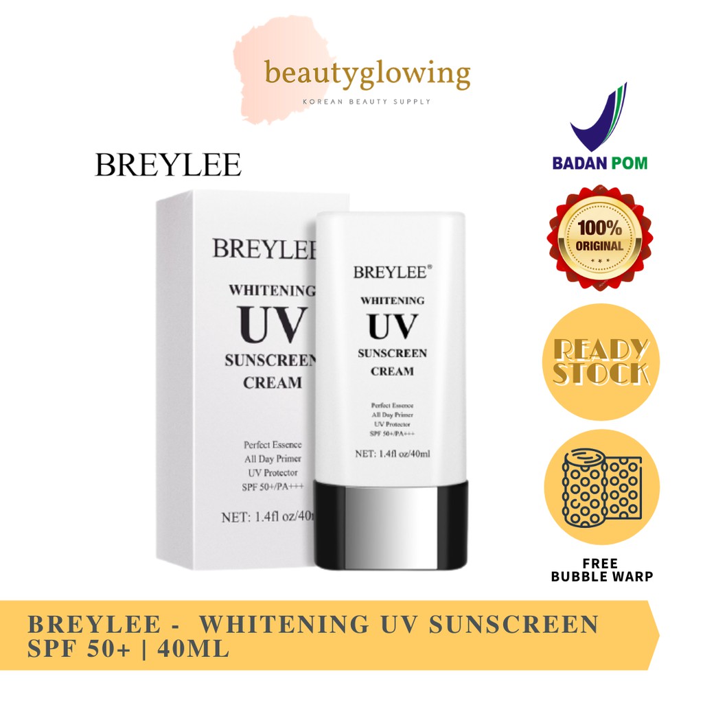 CAHAYA Breylee UV Sunscreen SPF 50+ - Facial Protective Cream (40ml ...