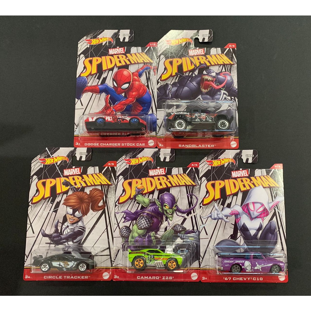 Hot Wheels Theme Entertainment Assortment Spider-Man(Dodge Charger ...