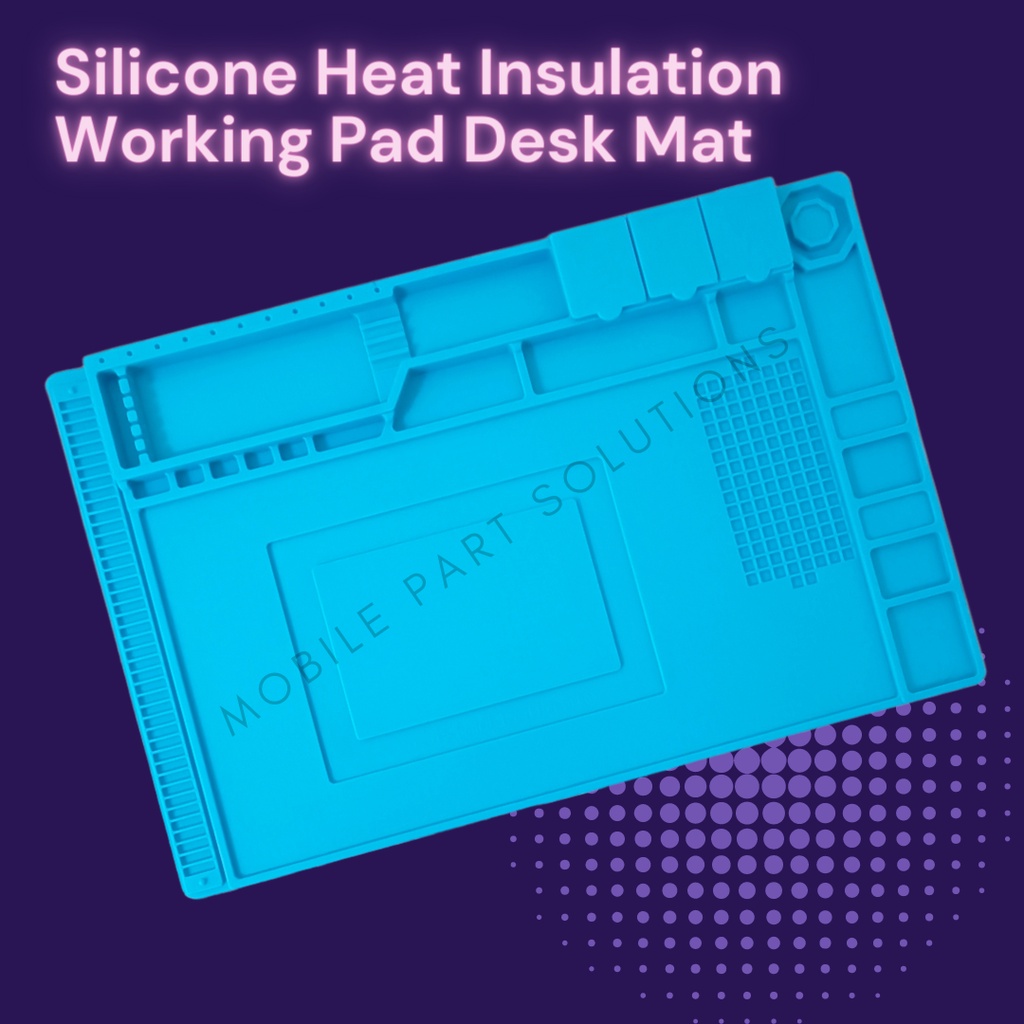[MPS] 45x30cm Silicone Heat Insulation Working Pad Desk Mat Platform ...