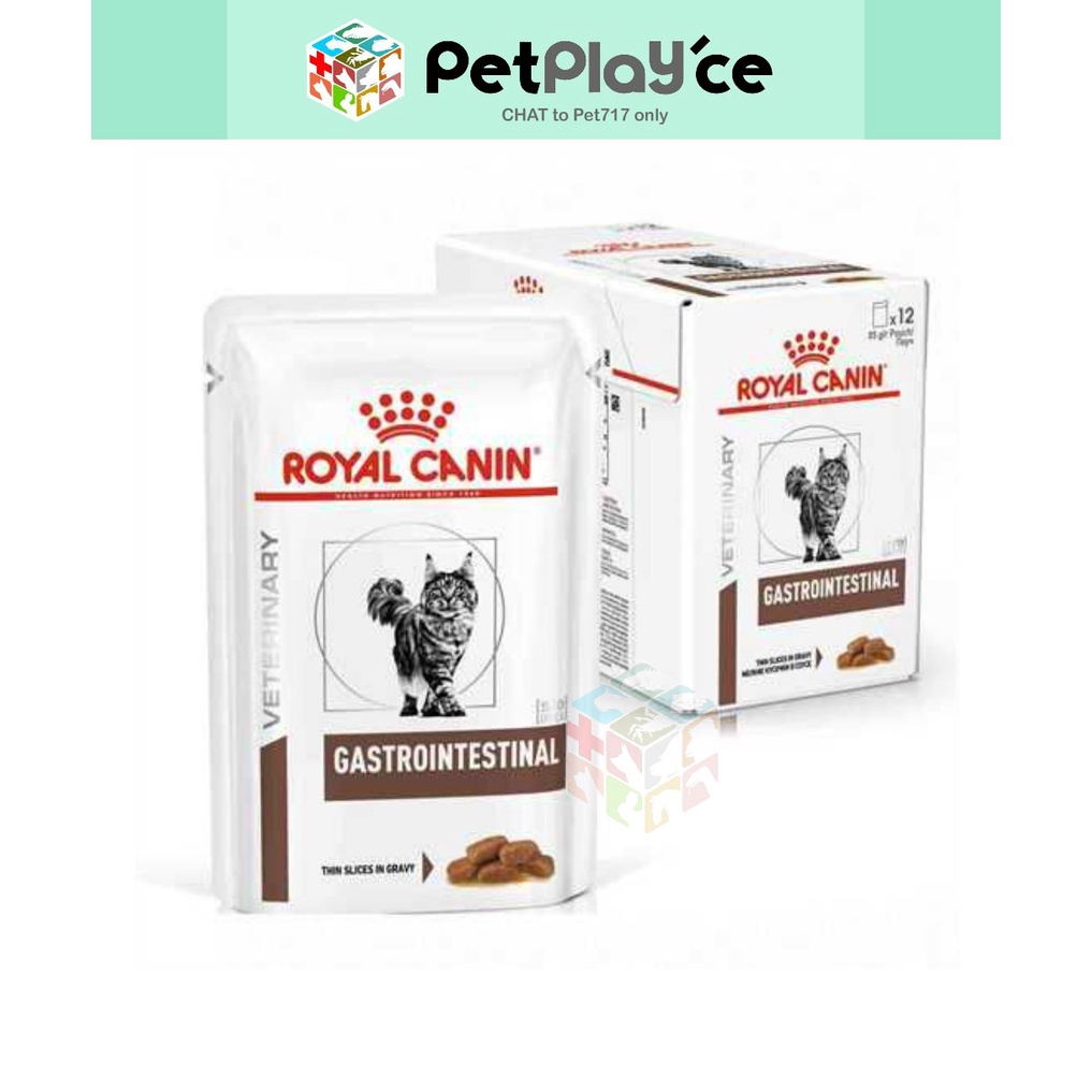 Royal Canin GASTRO INTESTINAL Cat Feline Wet Food 85g x 12pcs per Box ...
