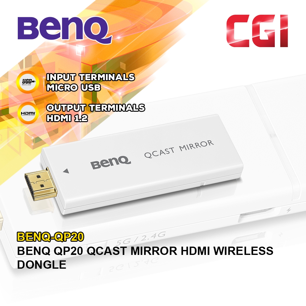 BenQ QP20 Qcast Mirror HDMI Wireless Dongle (BenQ-QP20) | Shopee Malaysia