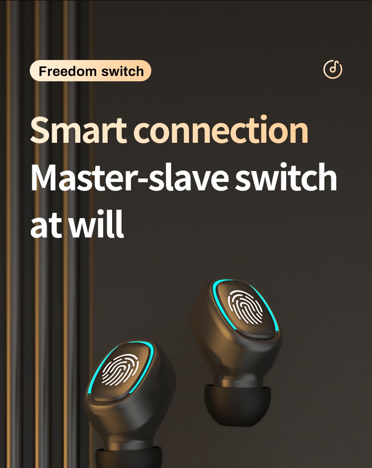 VANTEENIE Bluetooth Wireless Earphone USB In-line charging Touch ...