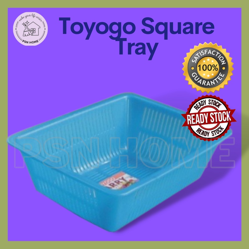 TOYOGO Square Tray / Carry Basket / Bakul Plastik /Storage Basket ...