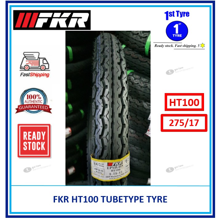 TAYAR FKR TUBE-TYPE TYRE HT100 (BUNGA TT) EPSILON 2.75-17, 275-17 ...