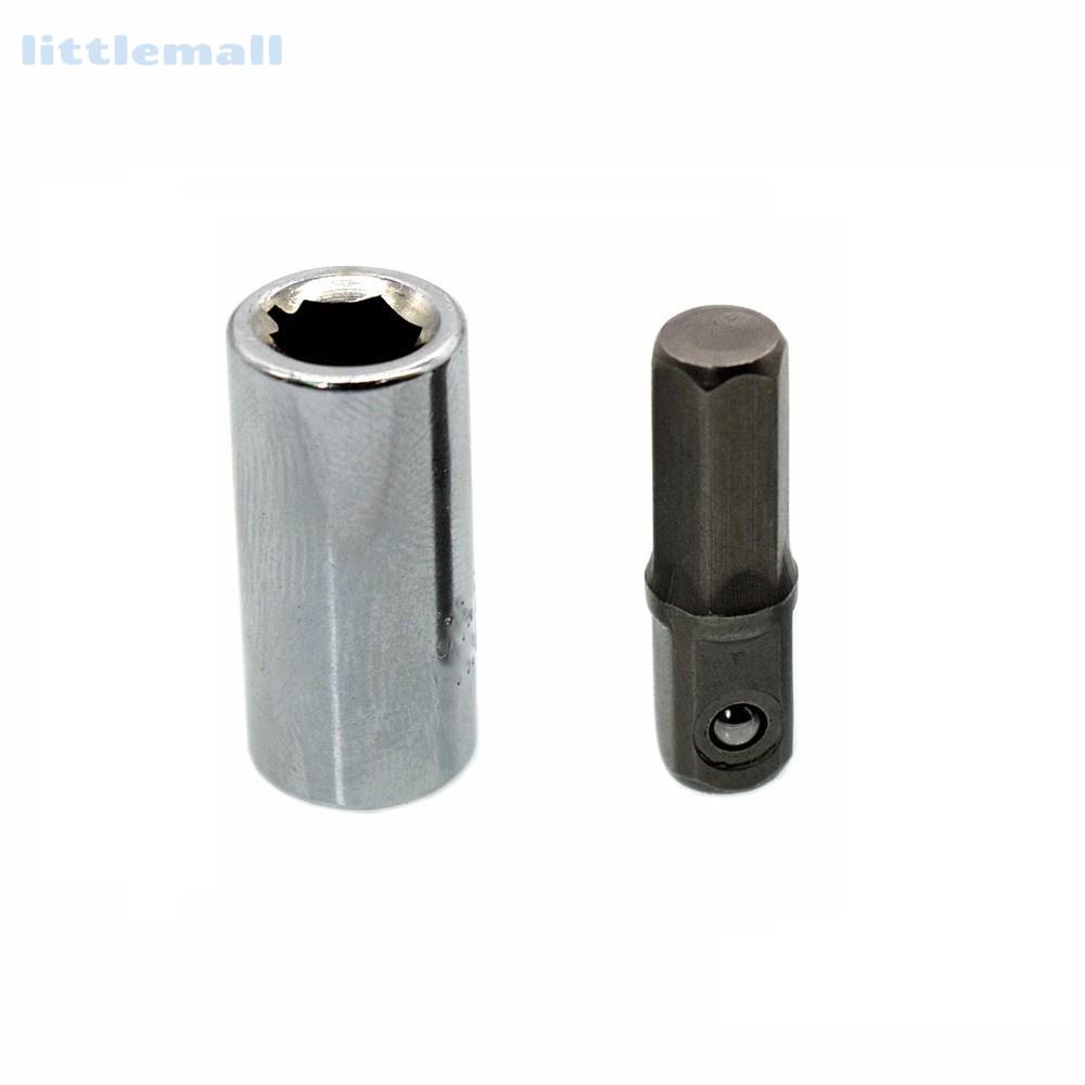 1/4 Square Drive to 1/4 Hex Shank Impact Socket+1/4 Drill Socket ...